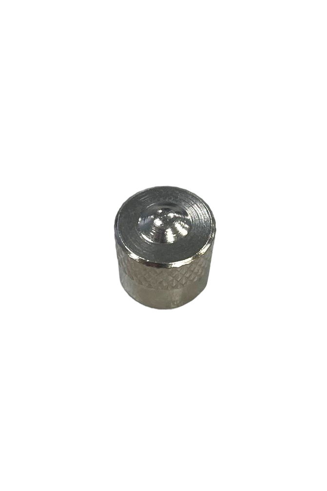 Round Silver Metal Valve Caps Bag (100)