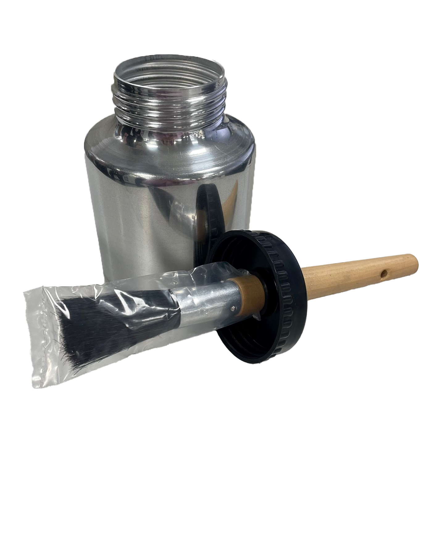Solution Dispenser With Lid and Brush