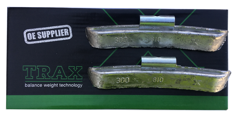 TRAX 300g Lead Wheel Weight for Truck Rims - Box of 10