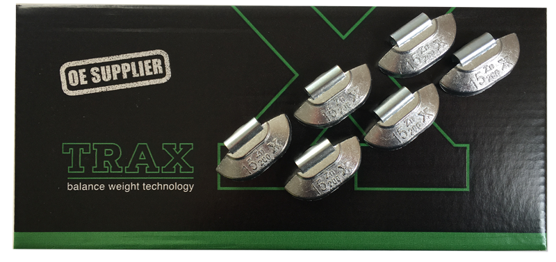 TRAX 15g Wheel Weight for Steel Wheels - Box of 100