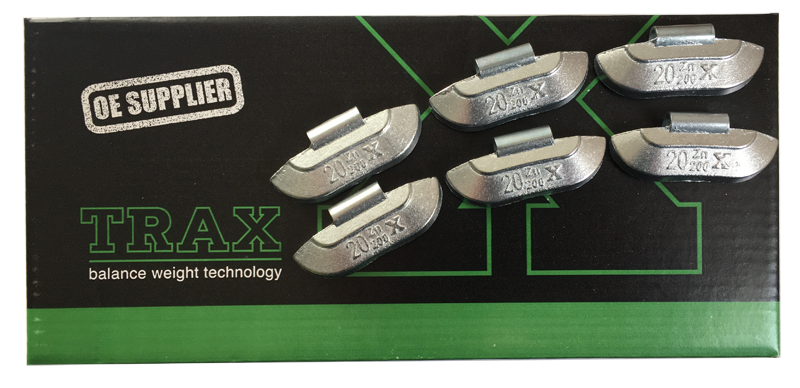 TRAX 20g Wheel Weight for Steel Wheels - Box of 100