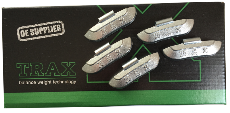 TRAX 25g Wheel Weight for Steel Wheels - Box of 100