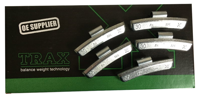 TRAX 30g Wheel Weight for Alloy Wheels - Box of 100