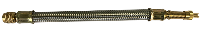 Stainless Steel Braided Flexible Rubber Valve Extensions 180mm