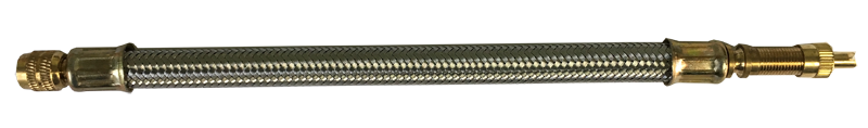 Stainless Steel Braided Flexible Rubber Valve Extensions 210mm