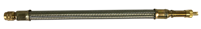 Stainless Steel Braided Flexible Rubber Valve Extensions 210mm