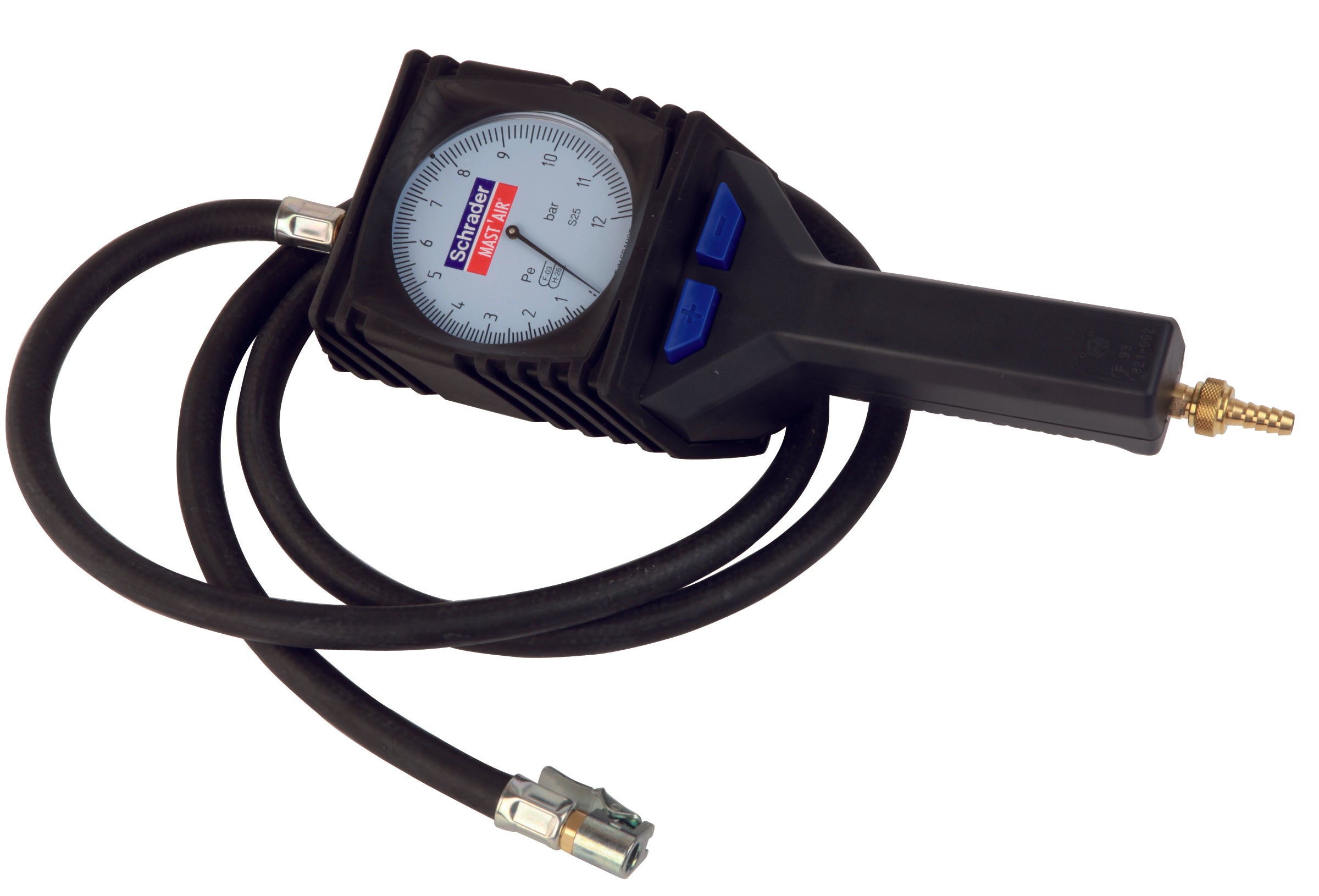 Schrader MAST'AIR Tyre Inflation Gauge with 1.5 metre hose