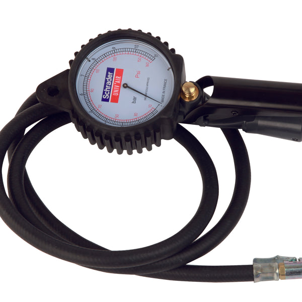 Schrader UNIV AIR Tyre Inflation Gauge with 3 metre Hose