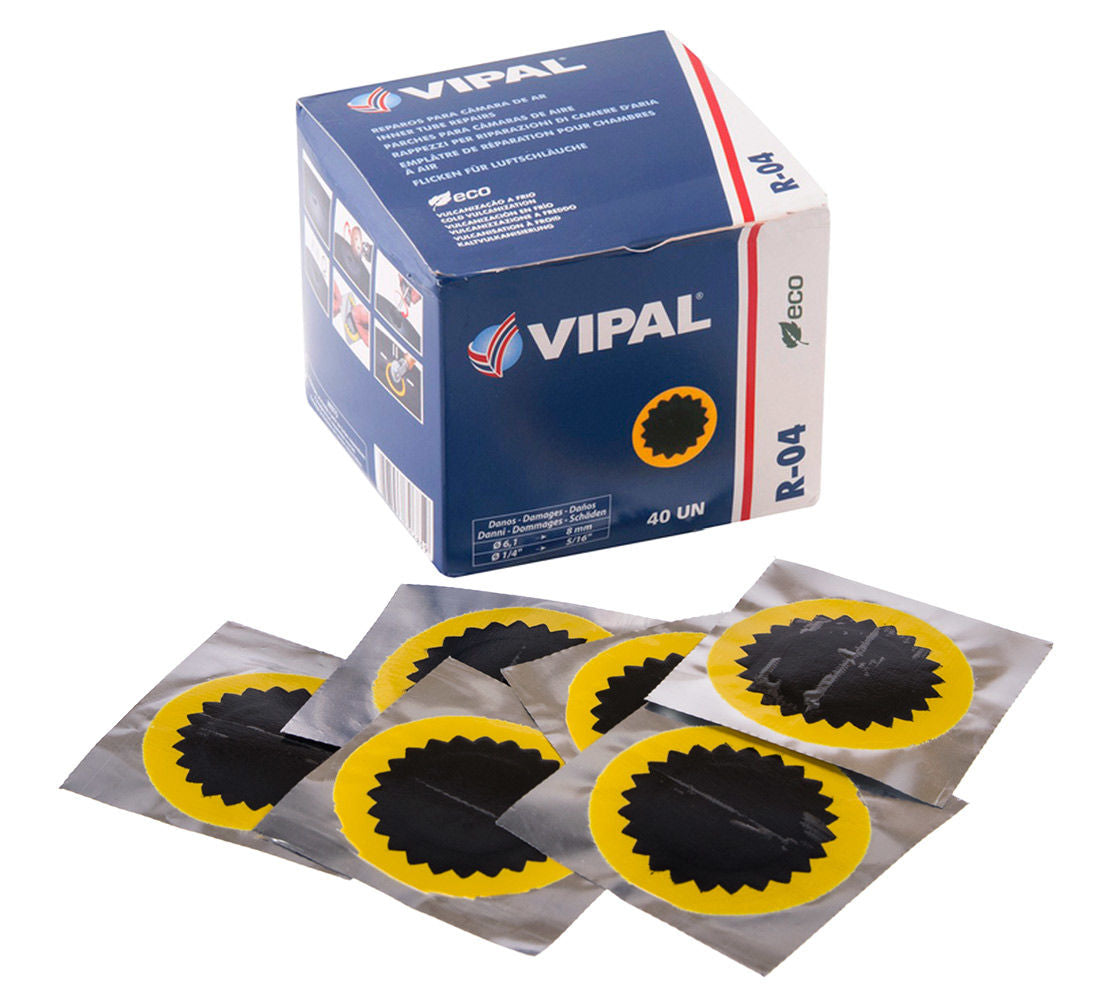 Vipal Tube Repair Patches R04 80mm Dia. Box of 35