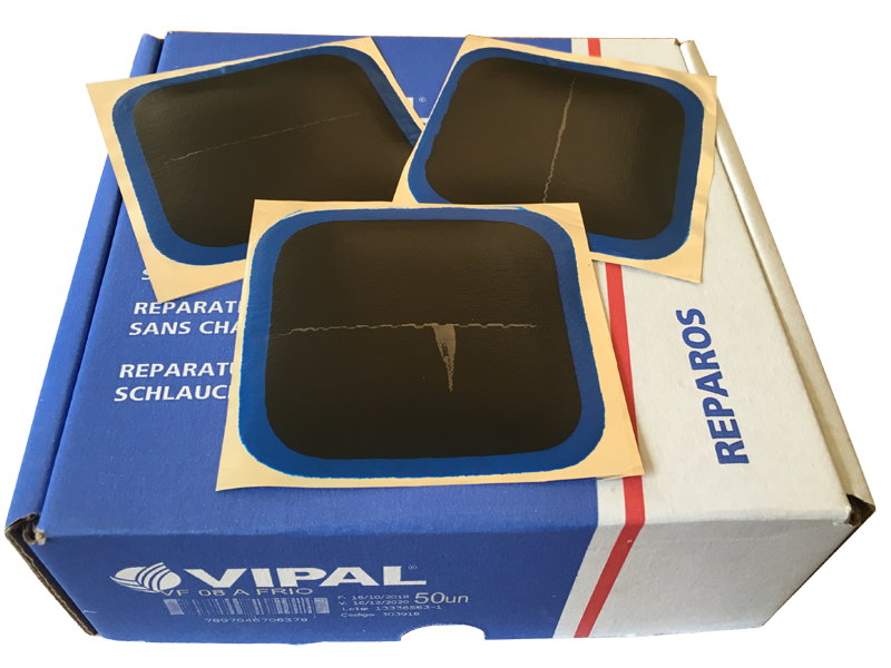 Vipal VF8 Universal Tyre Patches 67mm x 67mm Box of 50
